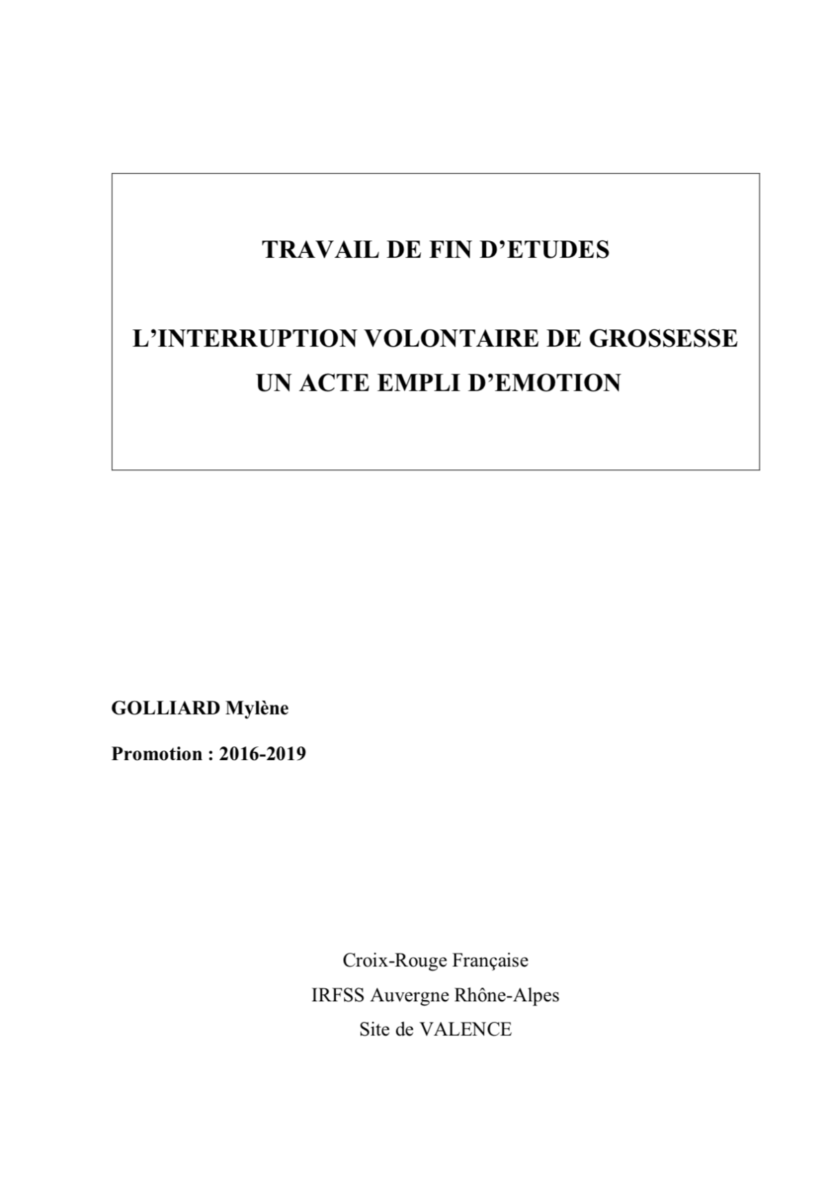 L’IVG un acte empli d’émotion - Fiches IDE